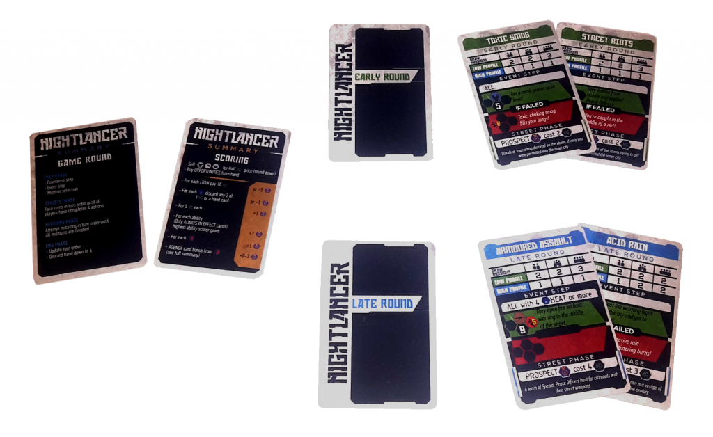 Round and summary cards